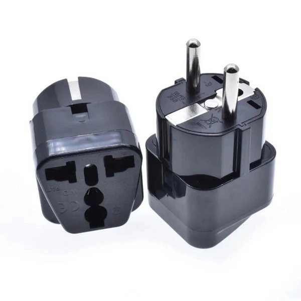 Universal Adapter With Ground - EU /USA-UK Adapter Plug Europe, Socket ...