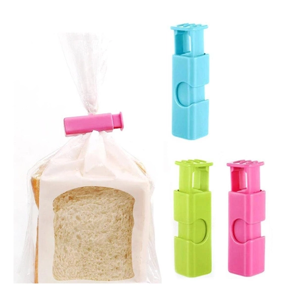 Durable Self-Locking Food Clips - Set of 3 Colors