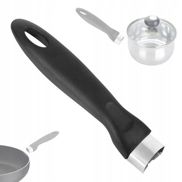 Frying pan handle - pot handle - black - universal - interchangeable ...