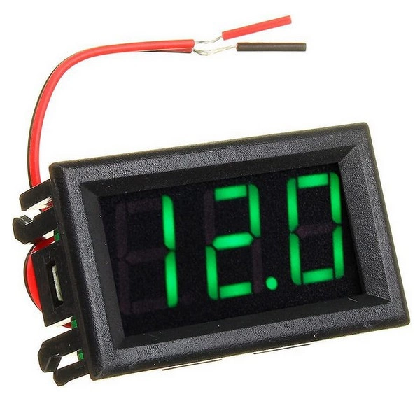 Digital voltmeter mini 70V - 500V AC - green | ABC-RC Shop
