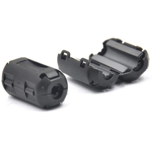 Ferrite filter for 7mm cable - crimped magnetic filter in a shield ...