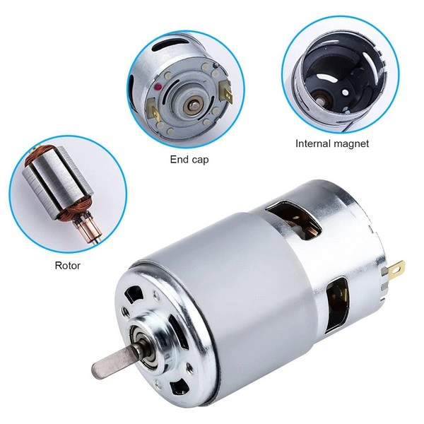 Brush motor 795 - with truncated axle - DC 12V | ABC-RC Shop