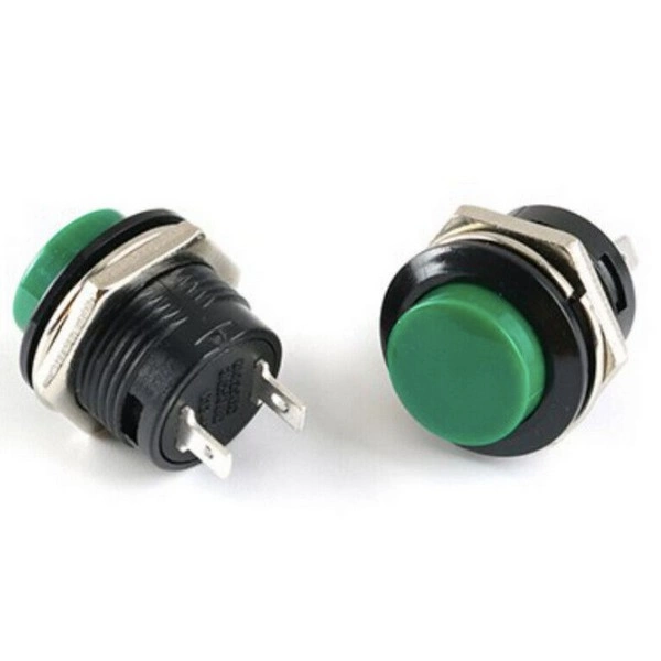 Momentary pushbutton R13-507 - green - 250V-3A - 16mm - monostable ...