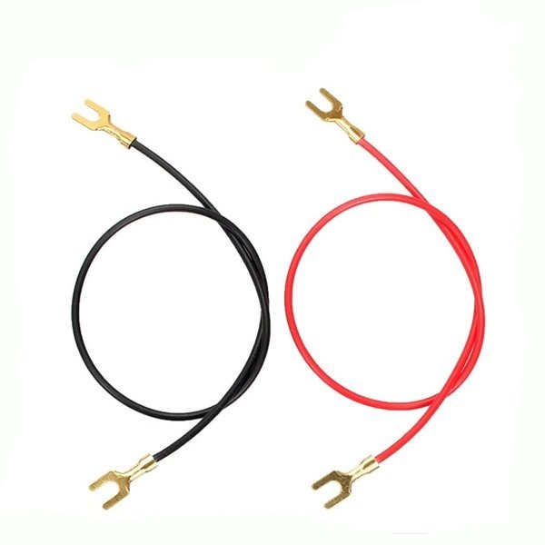 Connection Cable 20cm with Fork Connectors for Electrical Circuits